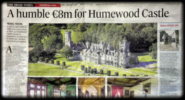 Luxury castle’s Household Charge of only €100 | An Phoblacht