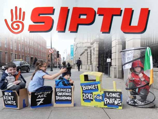 SIPTU Community Campaign joins lone parents to say: ‘7 is too young ...