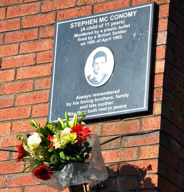 Derry remembers Stephen McConomy (11), killed by a British Army plastic ...