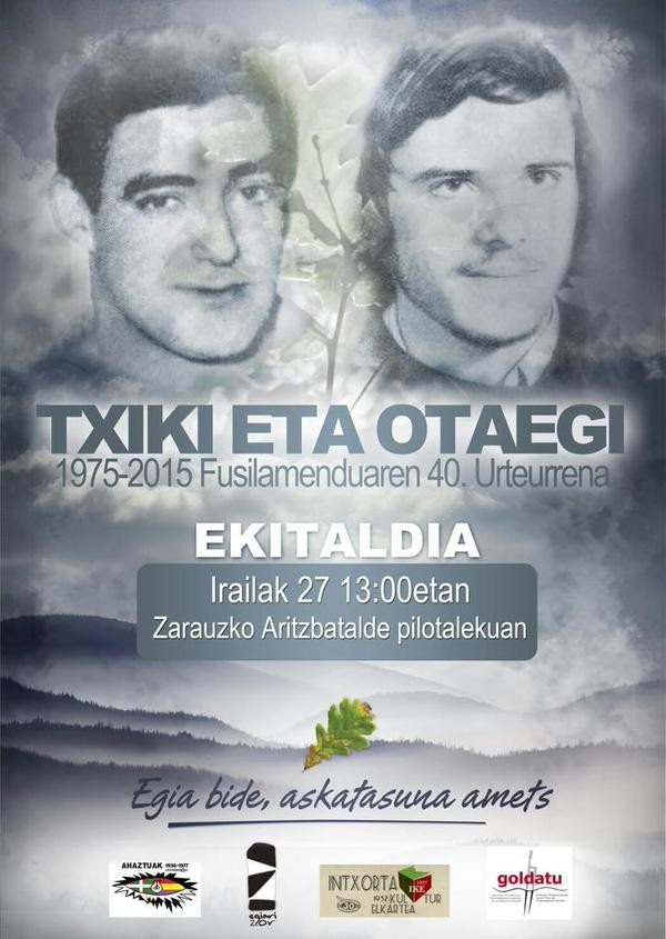 40th anniversary of Franco’s last executions – Day of the Basque ...