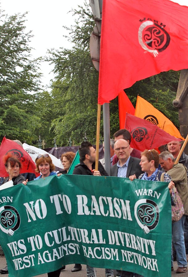 Protest at race attacks | An Phoblacht