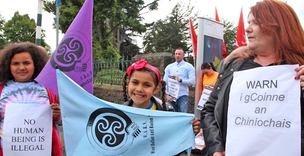 Protest at race attacks | An Phoblacht