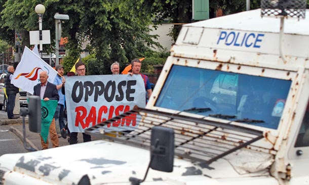 Protest at race attacks | An Phoblacht