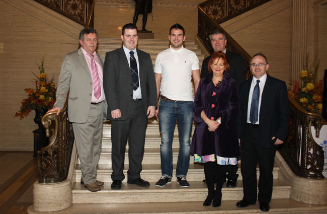 Fermanagh footballer Mark McGovern meets MLAs | An Phoblacht